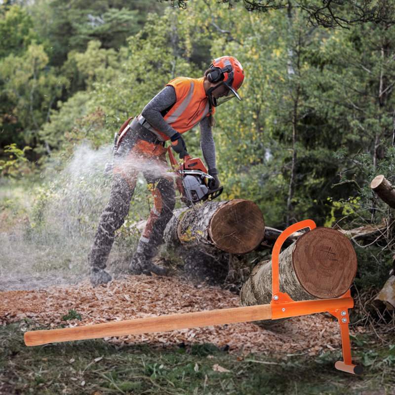 VEVOR Timberjack 46.5 in Heavy Duty Log Lifter Wooden Handle for Max 15" Dia Logs | Wayfair